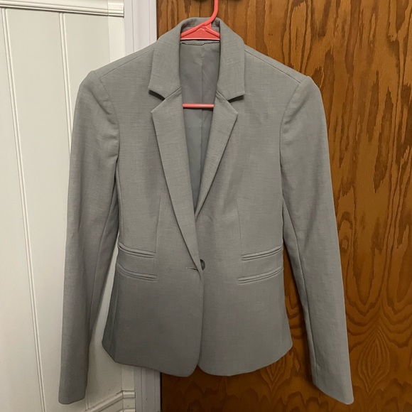 Express | Jackets & Coats | Express Blazer Size Zero Grey Very Classy ...